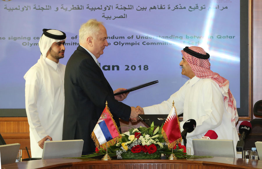 MoU Signed Between Serbian and Qatar NOCs : ANOC